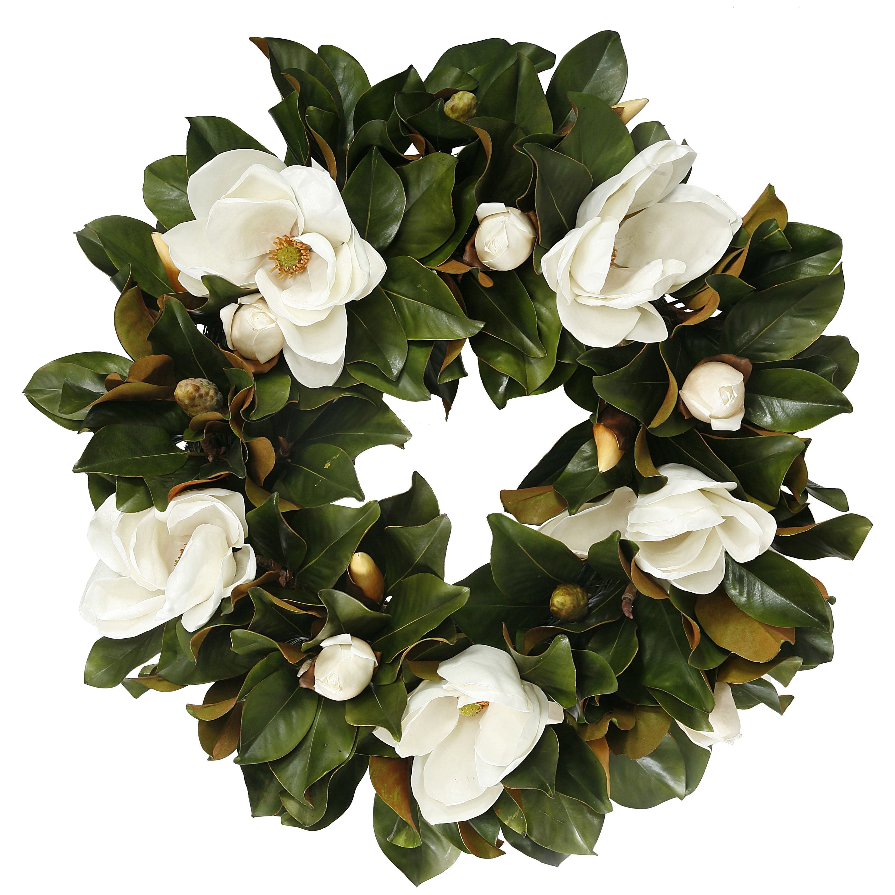 Luxury Magnolia Wreath 30" | Winward Home